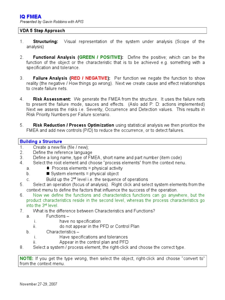 IQ FMEA Training | PDF | Risk | Areas Of Computer Science