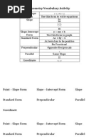 Geometry Conditional Statements Project | PDF | Advertising | Communication