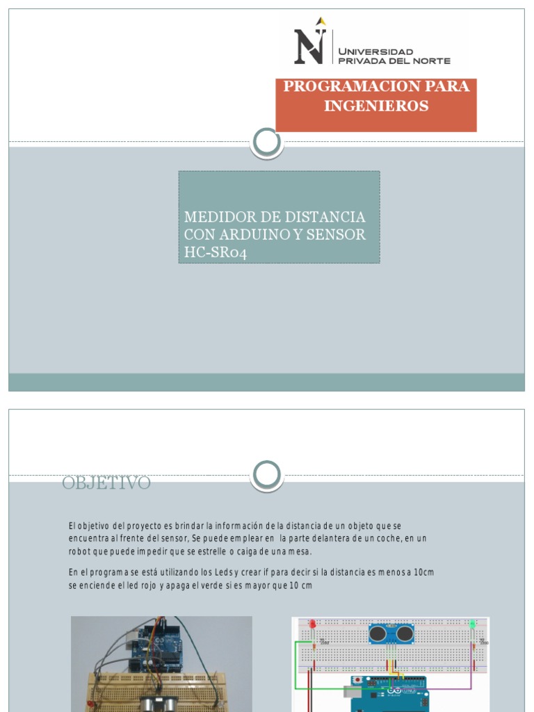 Medidor de Distancia Con Arduino y Sensor Hc-sr04 | PDF | Arduino