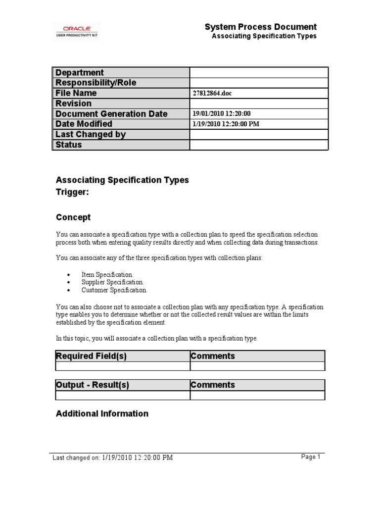 Associating Specification Types - SPD | PDF | Specification (Technical ...