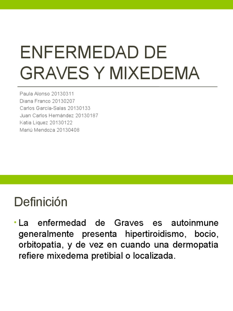 Enfermedad de Graves y Mixedema | PDF | Tiroides | Hipertiroidismo