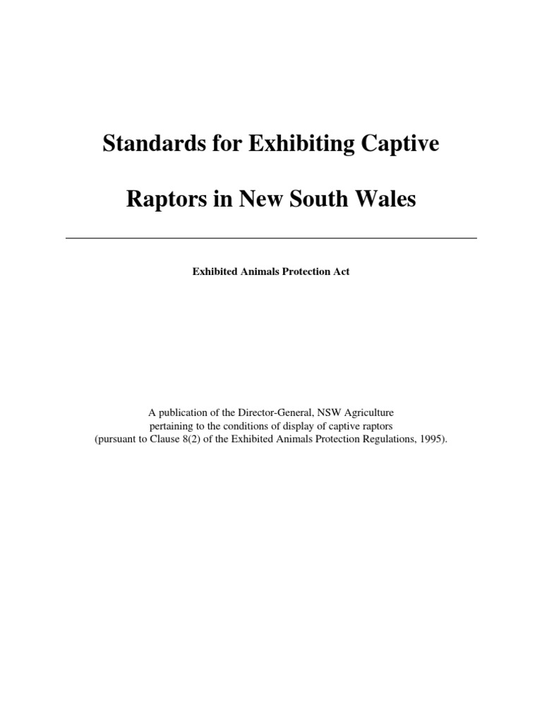Raptor Exhibition Standards | PDF | Falconry | Birds Of Prey