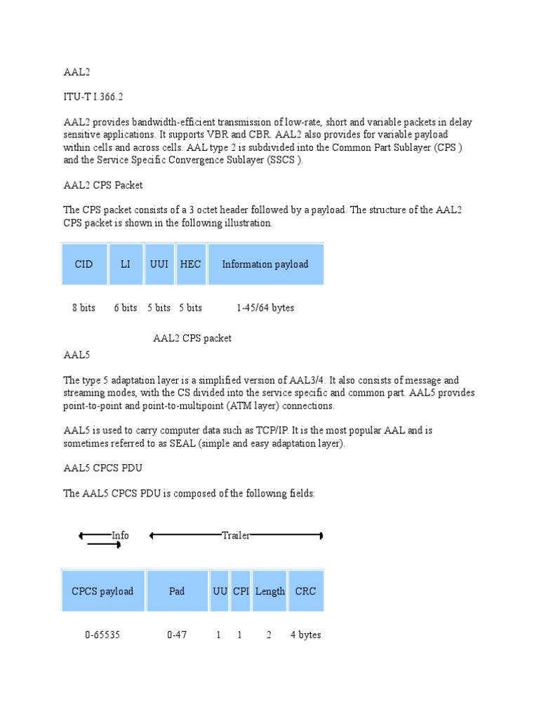 Aal2 Umts | PDF | Asynchronous Transfer Mode | 3 G