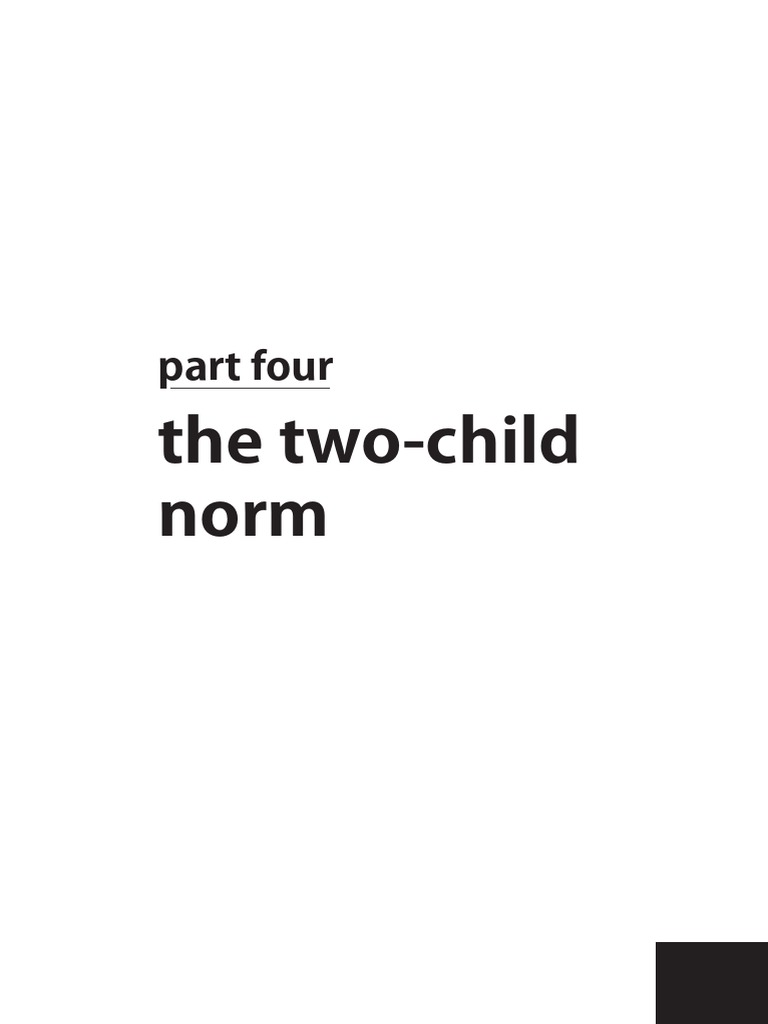 The Two Child Norm | PDF | Total Fertility Rate | China
