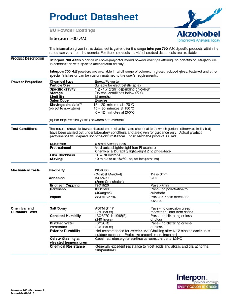 Interpon 700 AM | Manmade Materials | Chemistry