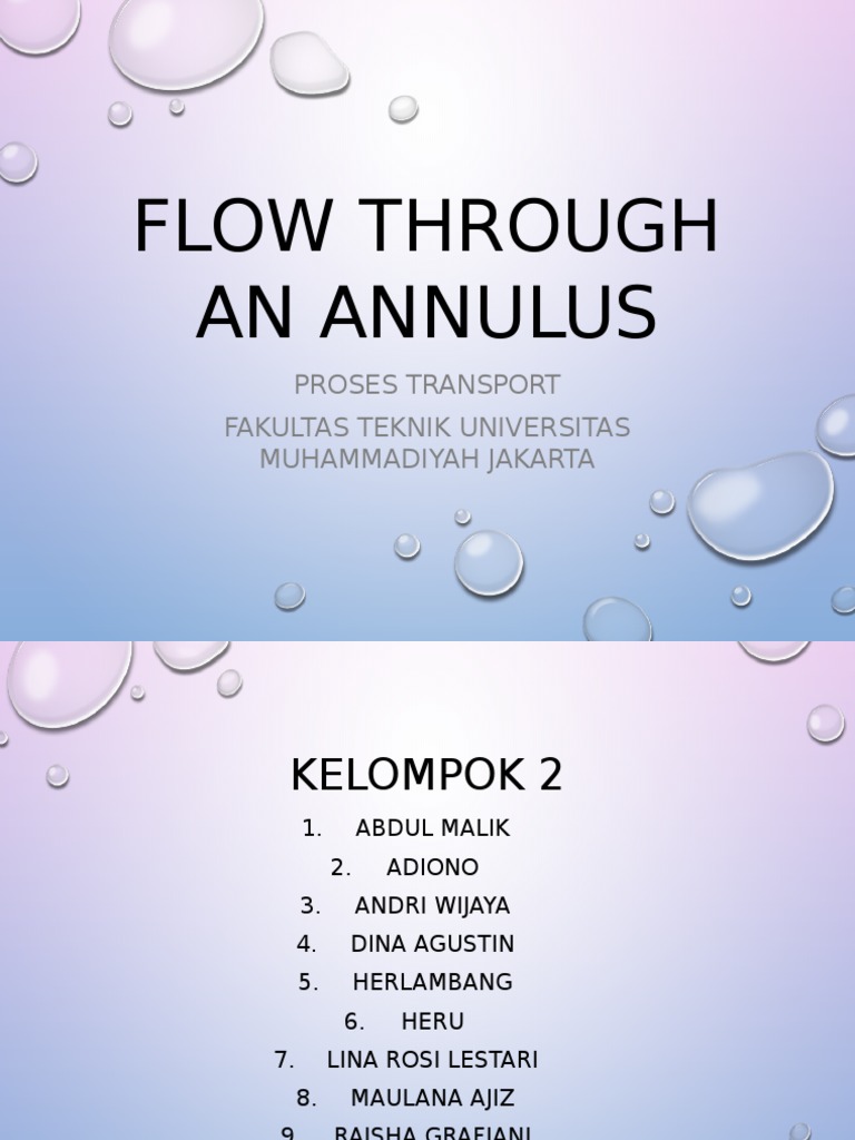 Tugas Kel 2 Flow Through An Annulus Rev 1 | PDF