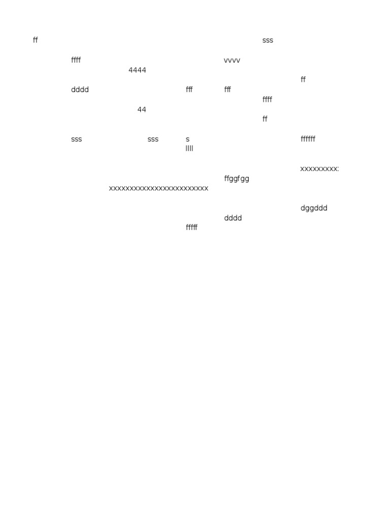 Random Text and Numbers Document | PDF