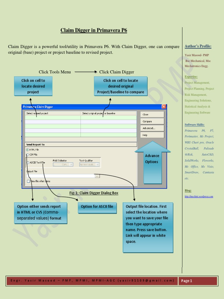 Claim Digger Primavera p6 | PDF | Software | Computing