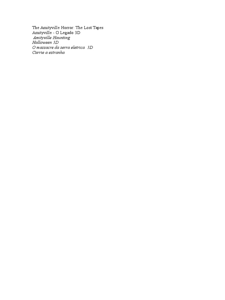 The Amityville Horror | PDF