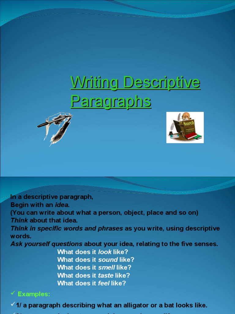 Writing Descriptive Paragraphs | PDF | Hair