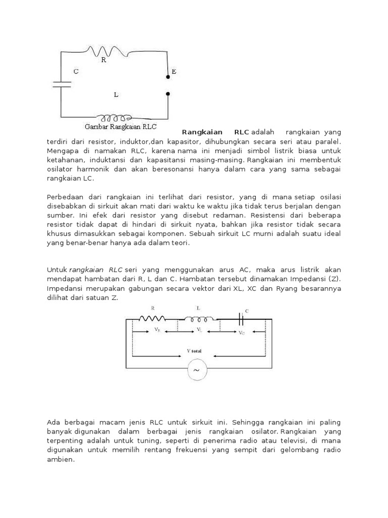 Rangkaian RLC | PDF | Sains & Matematika