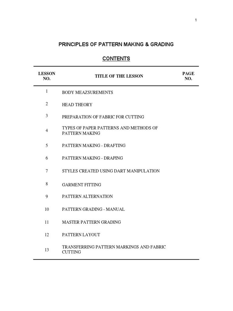 Pattern Making Guidelines and Kids Block | PDF | Clothing | Consumer Goods