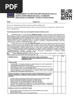 The Otpf 4 | PDF | Occupational Therapy | Cognition