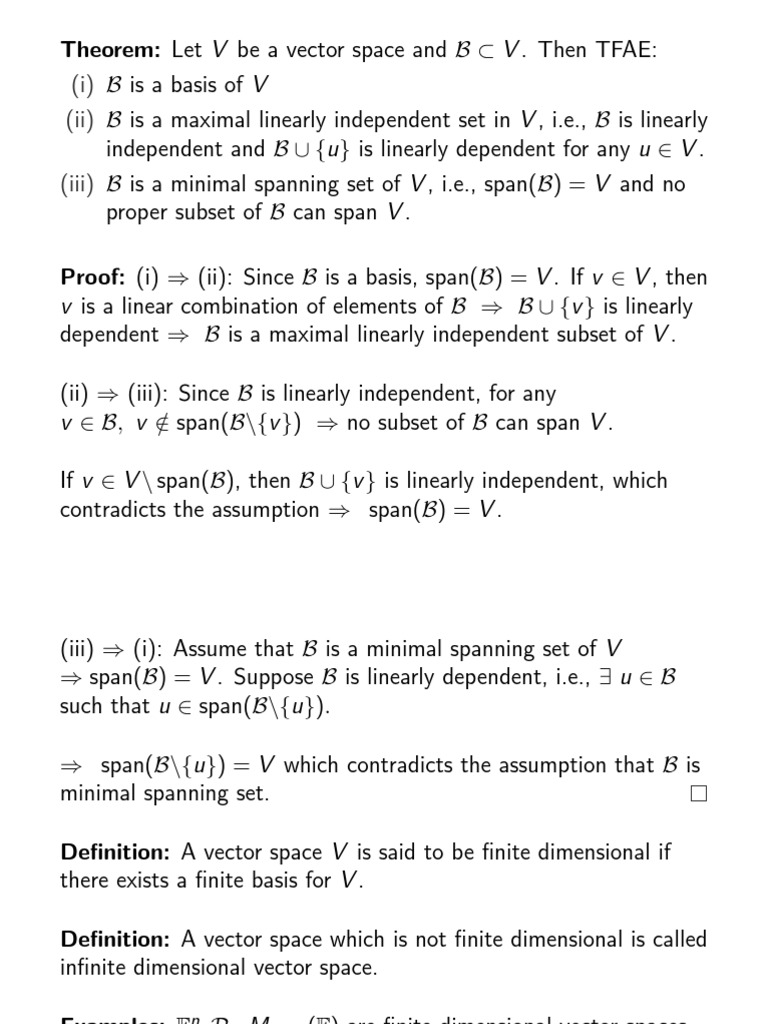 Linear Algebra and Numerical Analysis | PDF | Basis (Linear Algebra ...