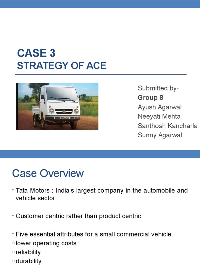 CASE 3 - Strategy of Ace | PDF | South India | Marketing Strategy