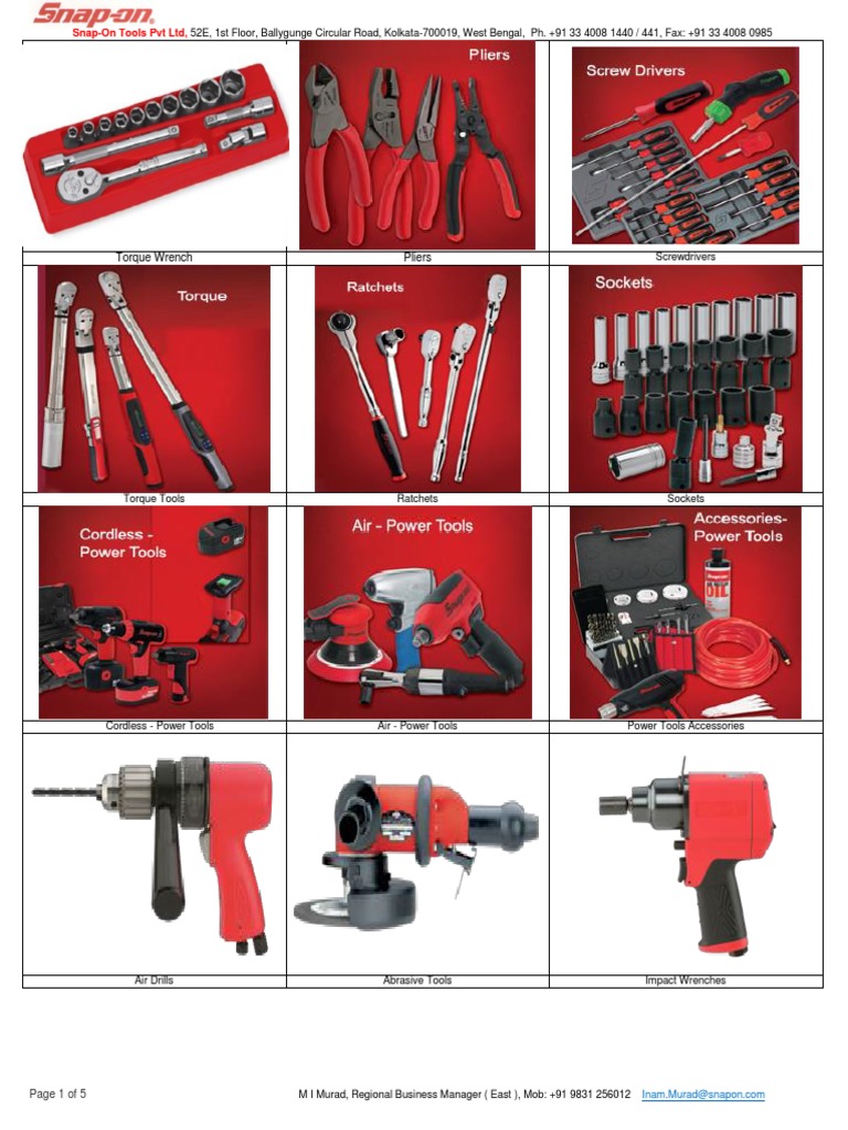 Torque Wrench Pliers: Snap-On Tools PVT LTD | PDF | Mechanical ...