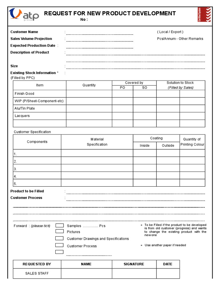 Form RFD Rev.5 | PDF | Specification (Technical Standard) | Industries