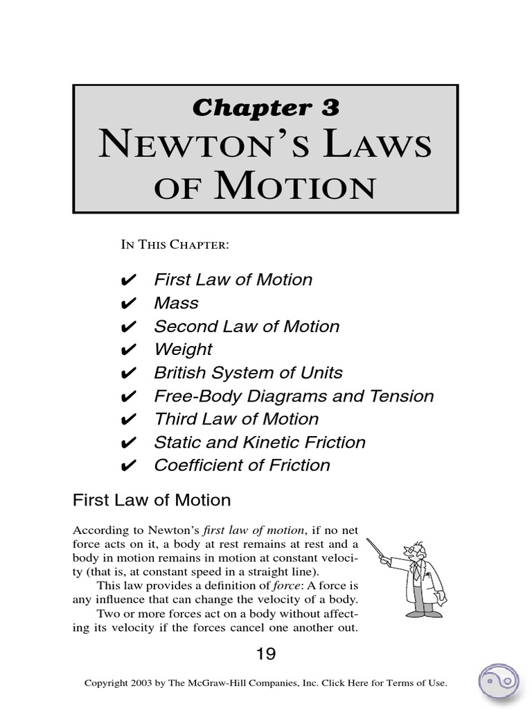 Newton's Law of Motion PDF | PDF | Friction | Force