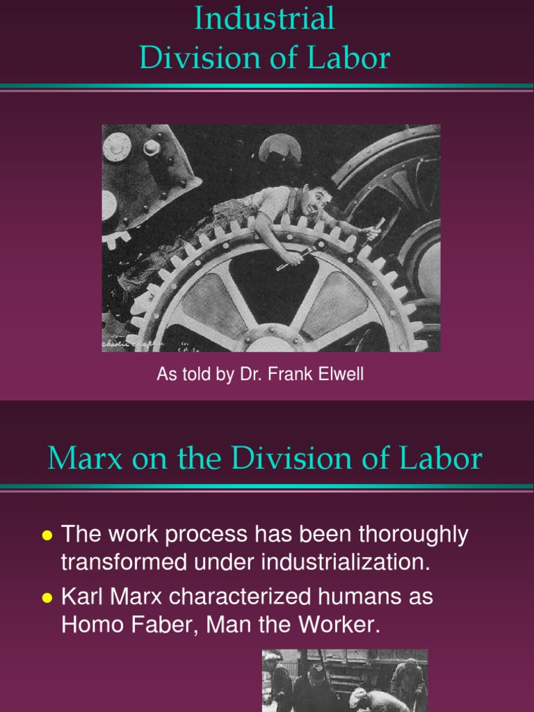 Karl Marx - Division of Labor and Alienation | PDF | Division Of Labour ...