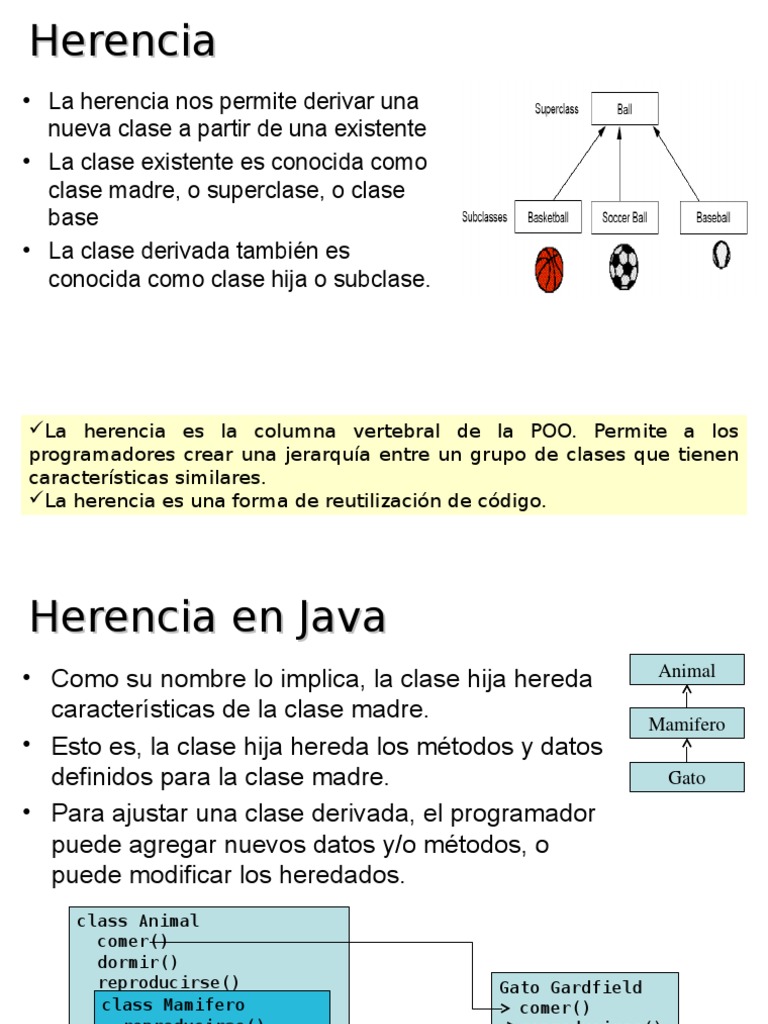 Herencia | PDF | Herencia (Programación Orientada a Objetos) | Modelos de computación