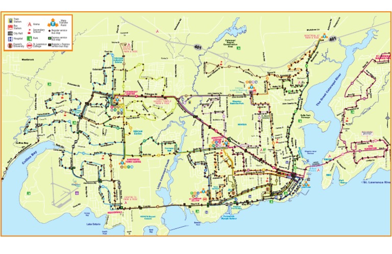 Kingston Transit Route Map: An Overview of Bus Routes and Transfer ...