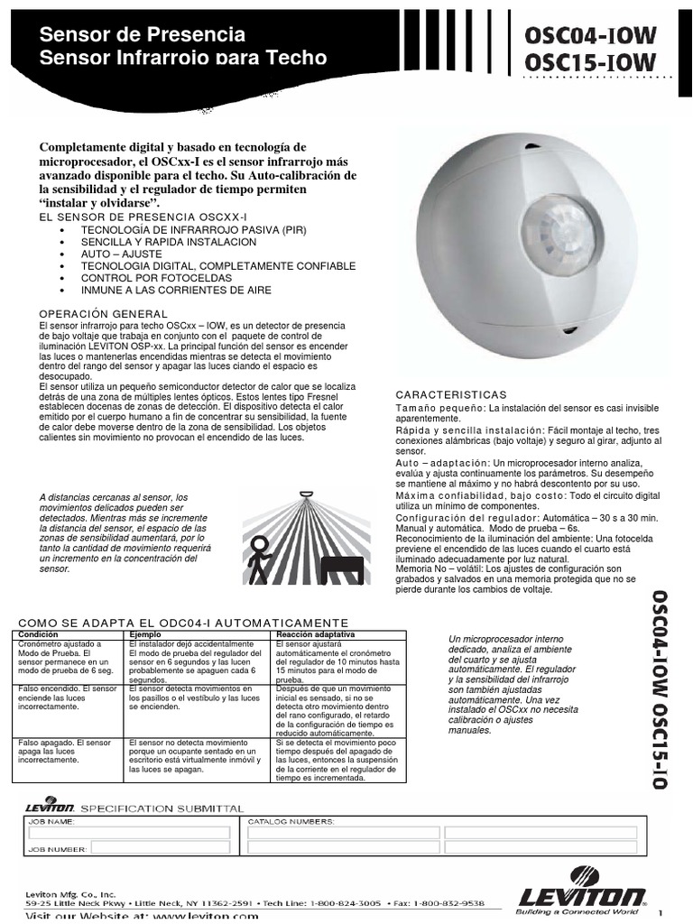 Sensores de Presencia-catalogo1PDF | Diodo emisor de luz | Infrarrojo