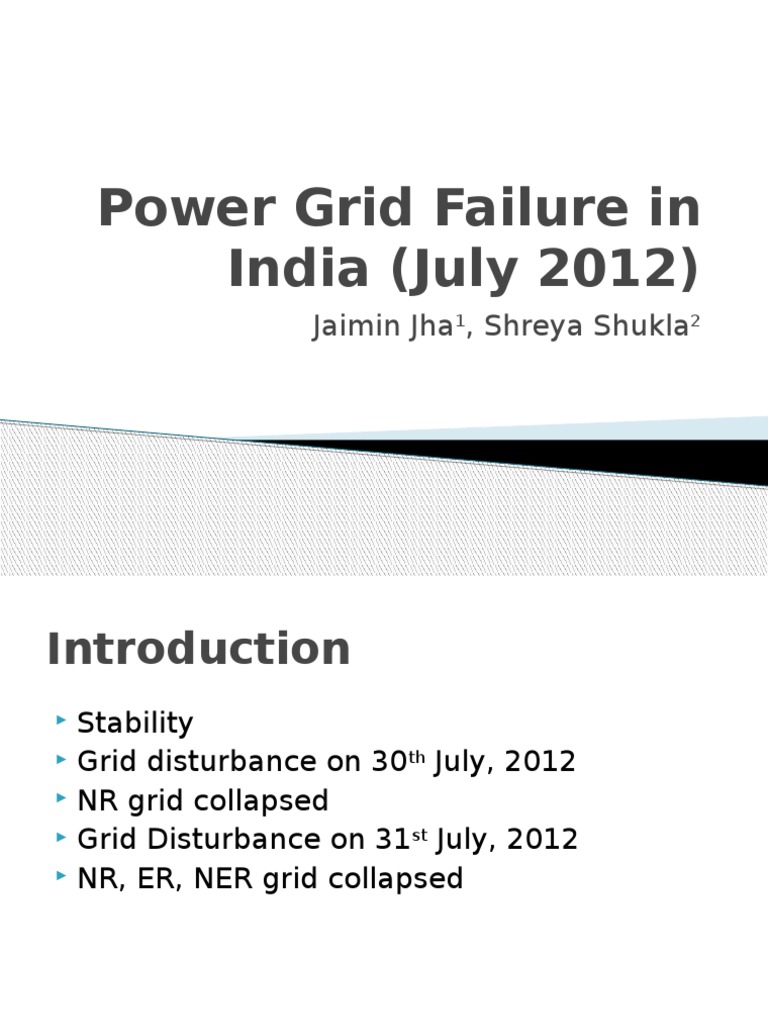 Power Grid Failure in India | PDF | Electrical Grid | Electric Power ...