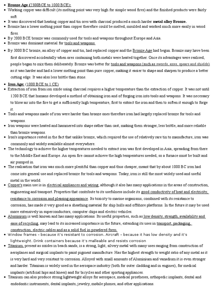 Metals Assignment Extra | PDF | Metals | Alloy