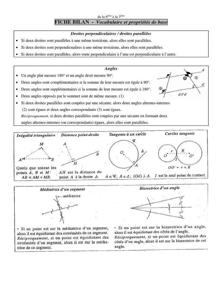 angles cours 6ème | PDF
