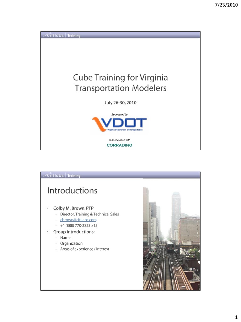 VDOT Cube Training Final | PDF | Parameter (Computer Programming ...
