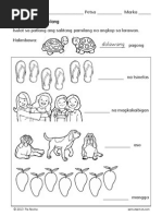 Ang at Ang Mga Worksheet 2 | PDF