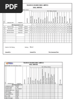 Operator Skill MATRIX | PDF | Human Factors And Ergonomics | Engineering