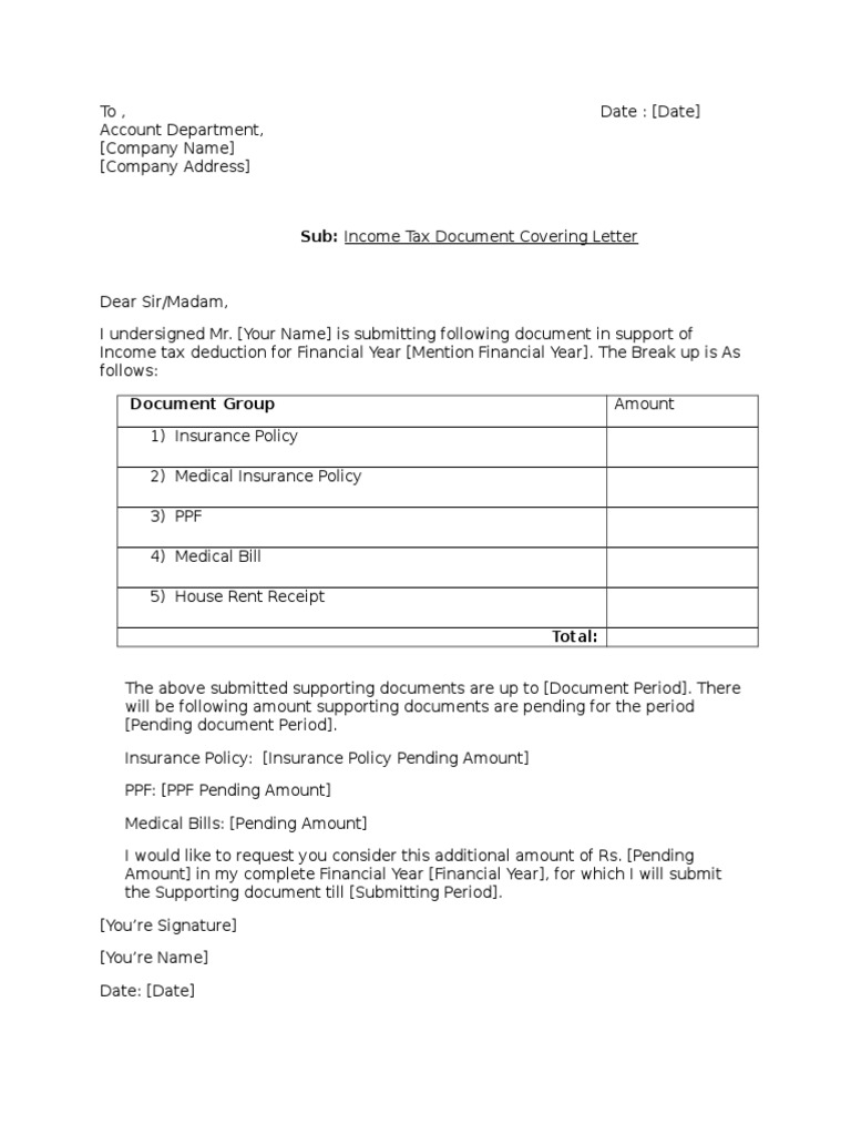 Covering Letter | PDF