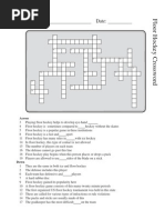 Tennis Crossword Puzzle | PDF