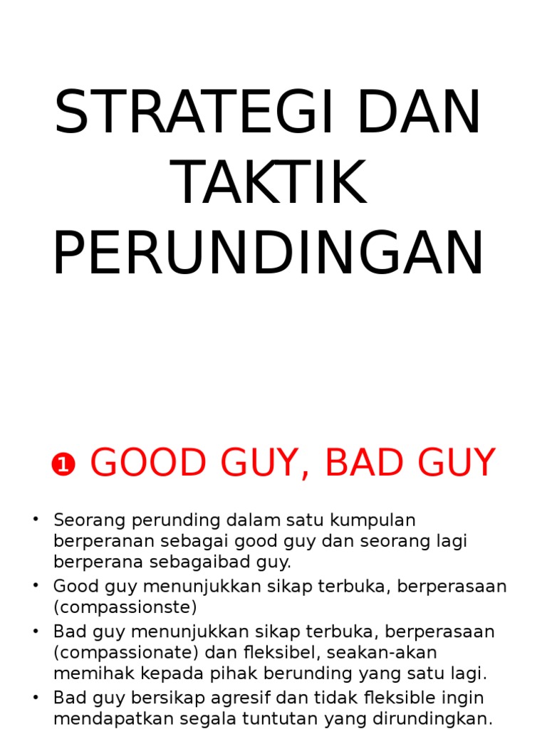 Contoh Good Guy and Bad Guy Dalam Perniaaan - KhloeqiHerman