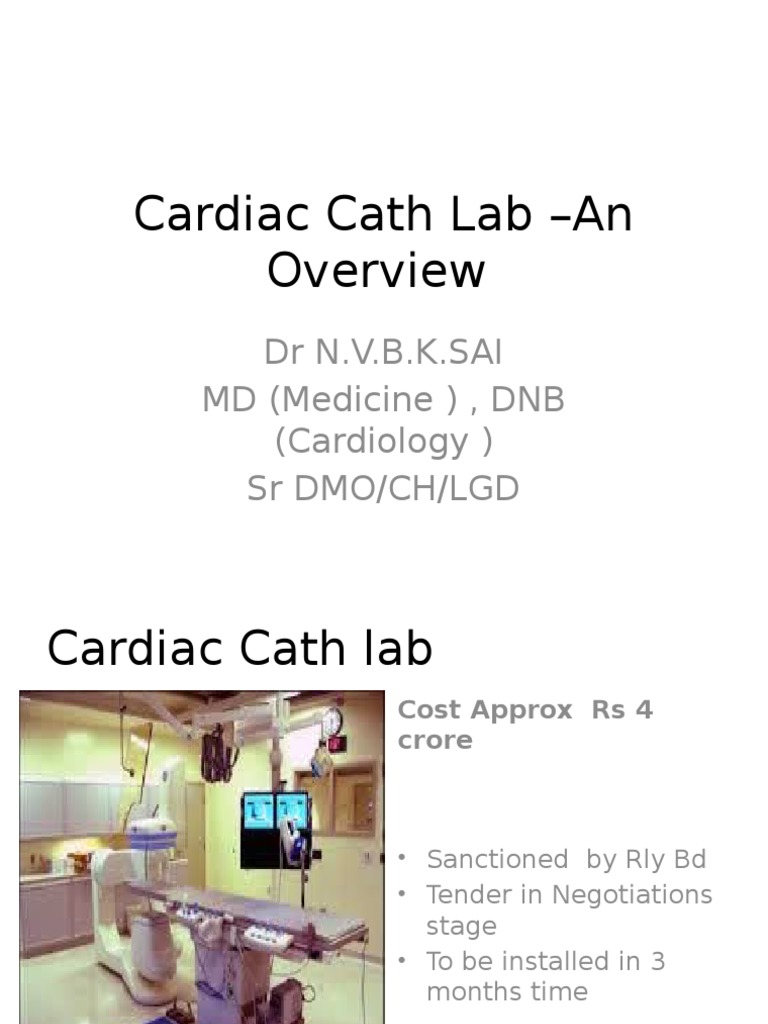 Cardiac Cath Lab - An Overview | PDF