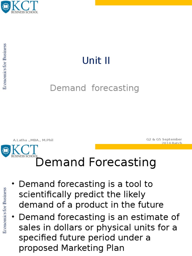 Demand Forecasting | PDF | Forecasting | Econometrics