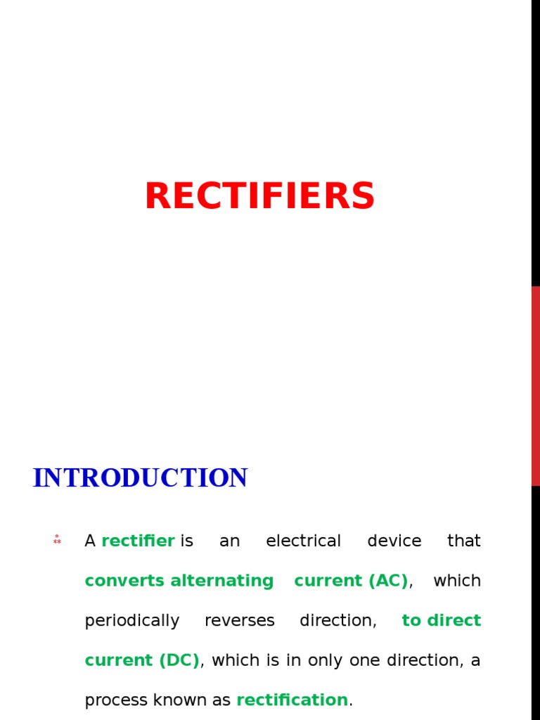 Rectifier | Download Free PDF | Rectifier | Electrical Components