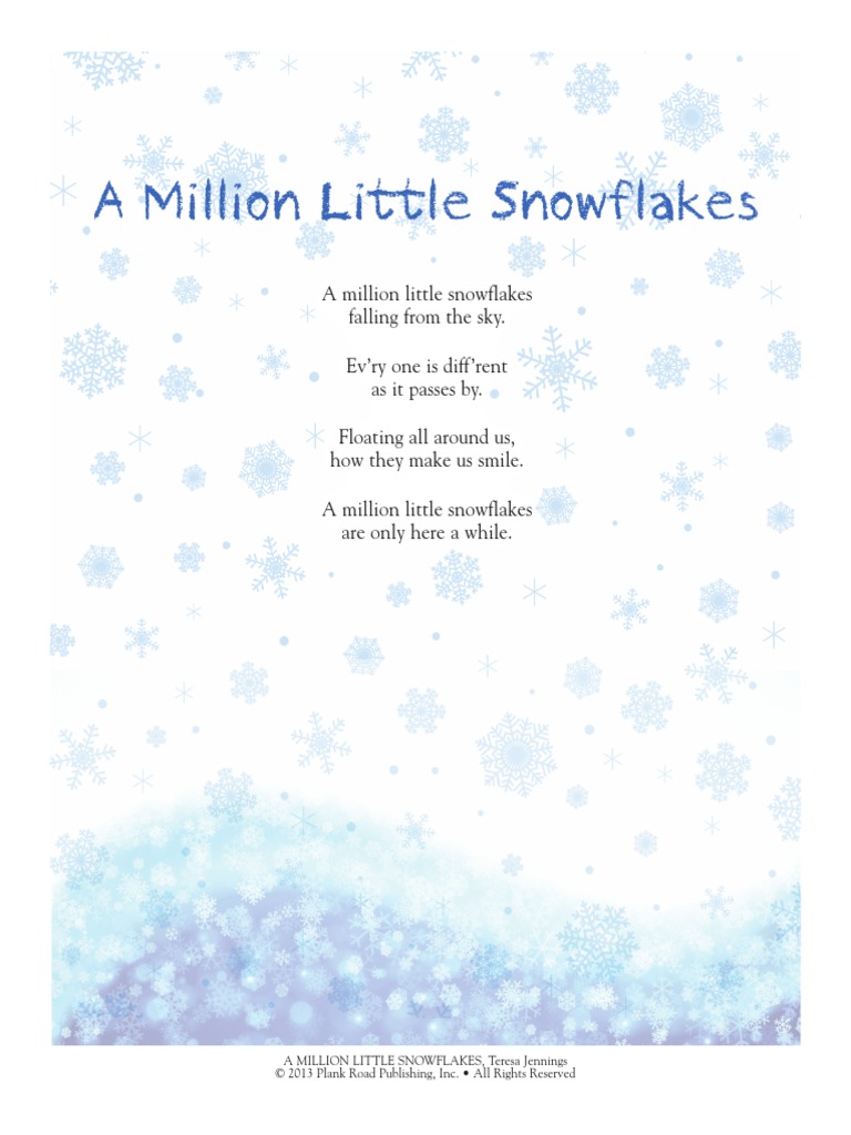 A Million Little Snowflakes | PDF