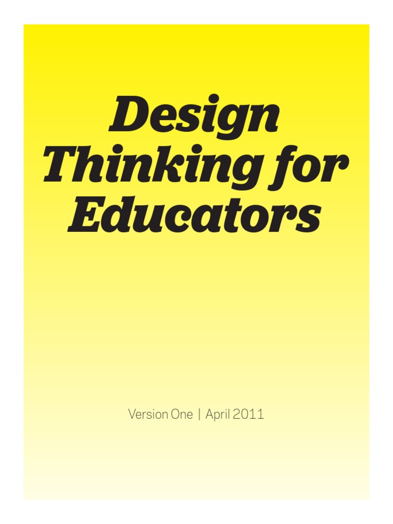 DesignThinking For Educators - IDEO | PDF | Design Thinking | Thought