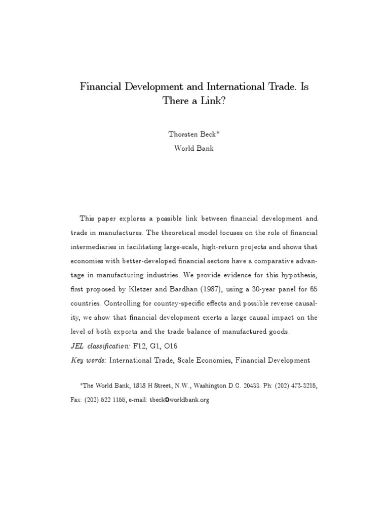 Is There A Link-1 | PDF | Instrumental Variable | Development Economics