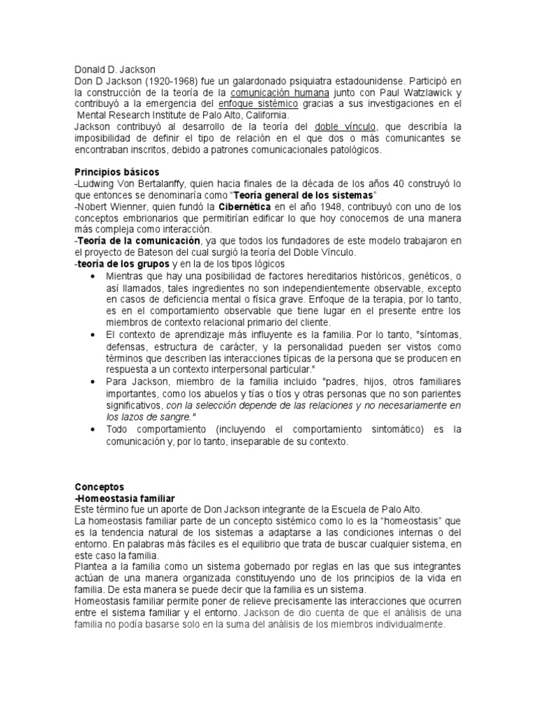 Donald D. Jackson | PDF | Teoría de sistemas | Comportamiento