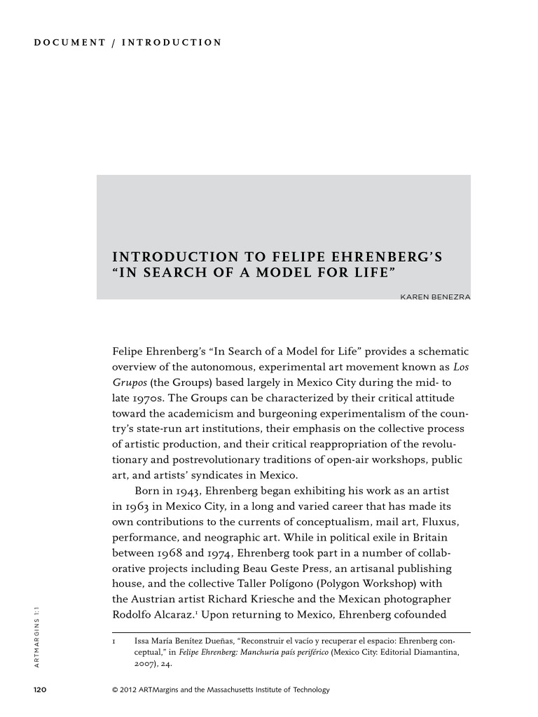 Ehrenberg - in Search of A Model of Life | PDF | Mexico | Science