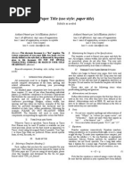 Sample Paper APSA Format | PDF | Paragraph | Typefaces