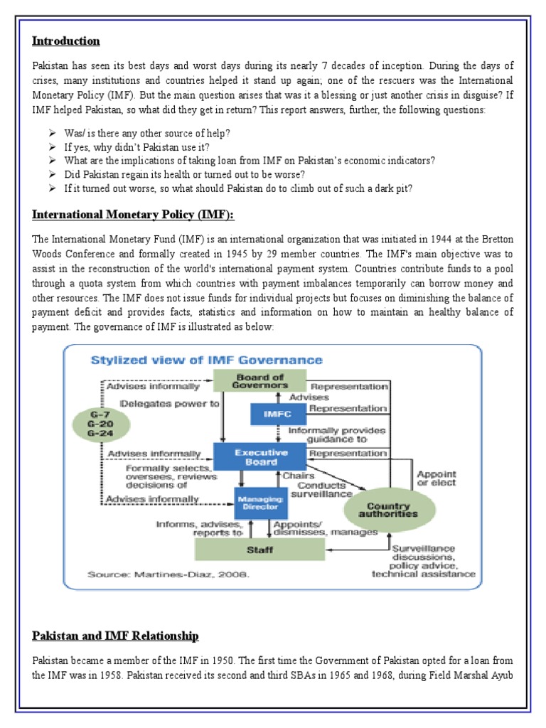 Is IMF A Blessing or Curse in Disguise To Pakistan | PDF ...