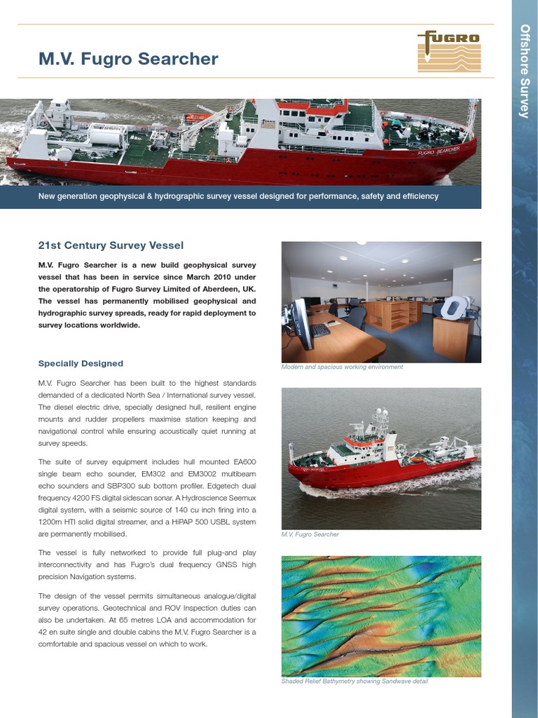 Fugro Searcher Brochure | Sonar | Geography