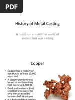 History of Metal Casting | PDF | Transition Metals | Casting