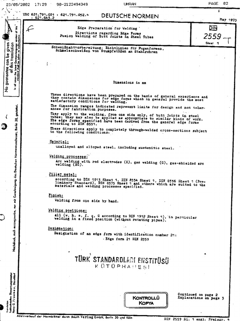 Din 2559-73 PDF | PDF
