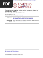 CyberRat Lab: Behavioral Analysis Guide | PDF | Reinforcement | Behaviorism