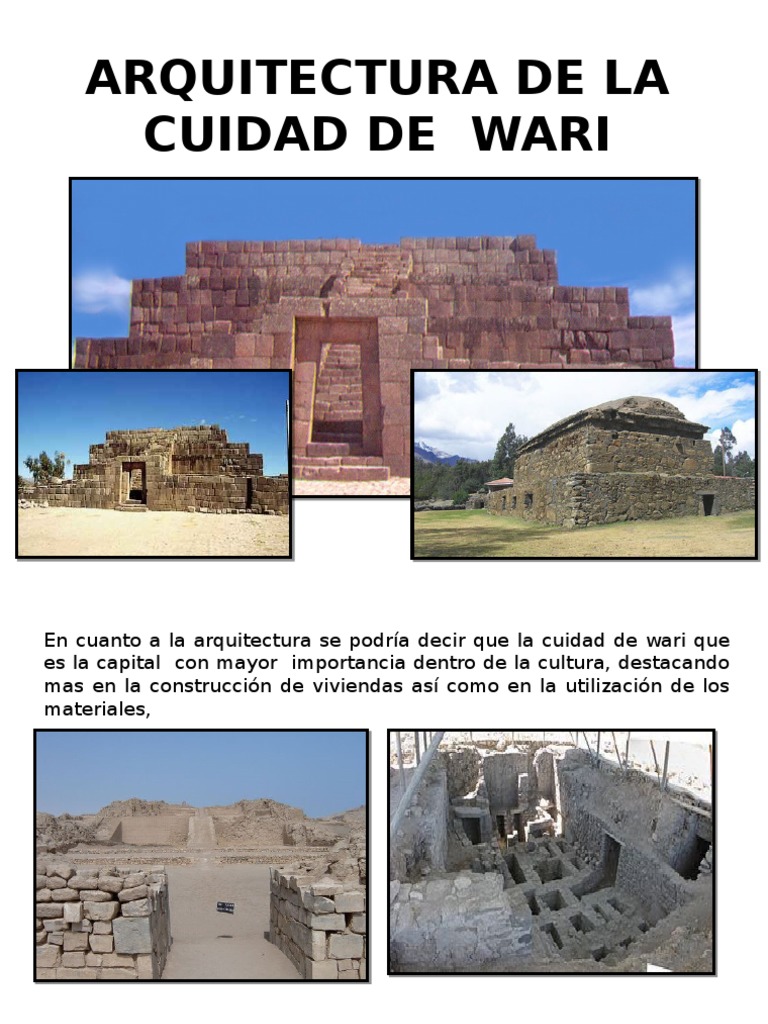 Arquitectura de La Cuidad de Wari | PDF | Arqueología | Cultura (general)